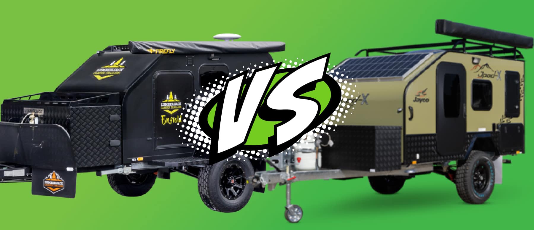 Pod campers specs battle: Lumberjack Enfield vs Jayco JPOD-X
