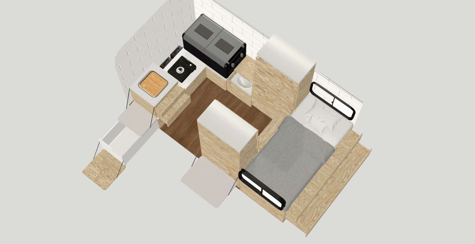 How I built a 4x4 HiAce campervan