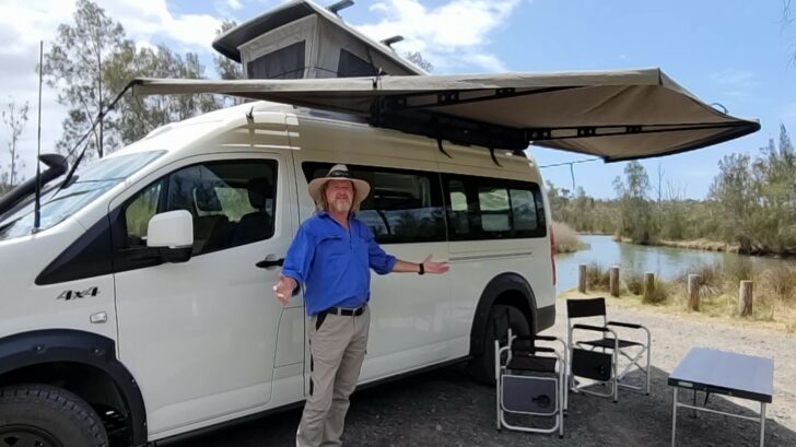 Take a walk through this 4WD converted HiAce campervan