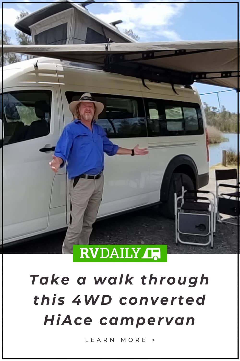 Take a walk through this 4WD converted HiAce campervan