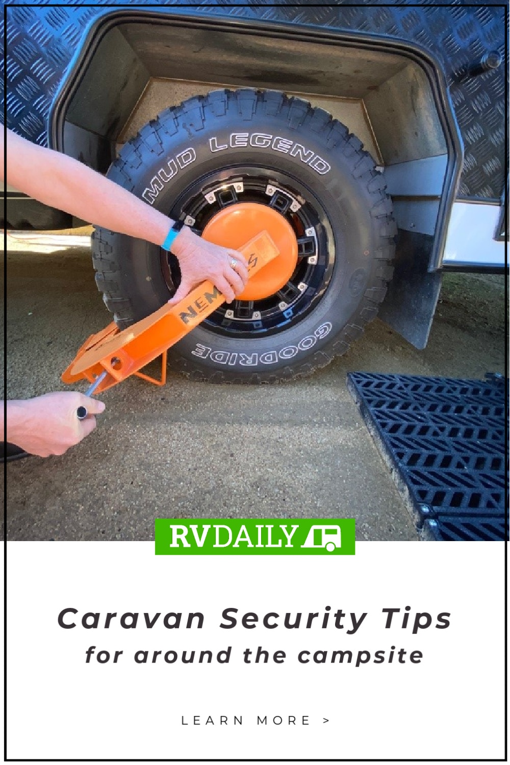 Caravan security tips for around the campsite