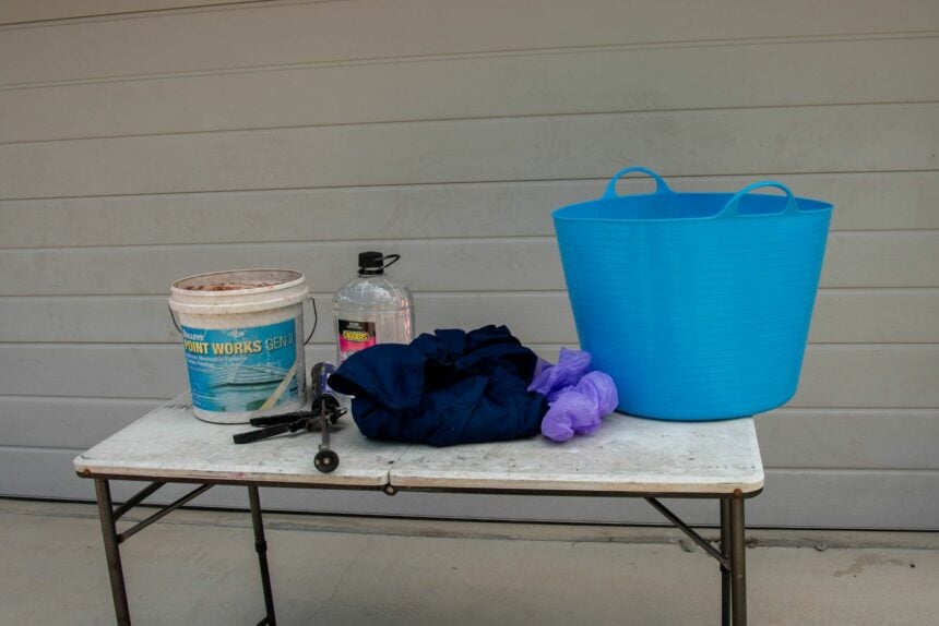 How to recycle an old bedsheet into a waterproof tarp