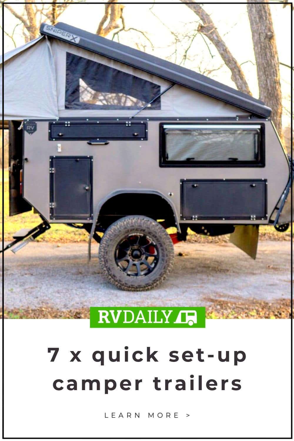 Quick set-up camper trailers - check out these 7