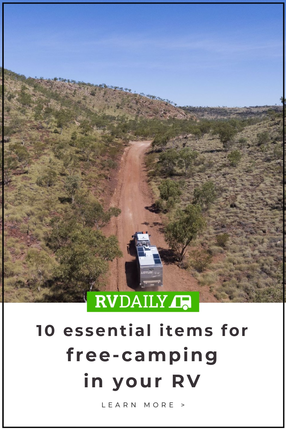 Free camping essentials for heading off-grid in your RV